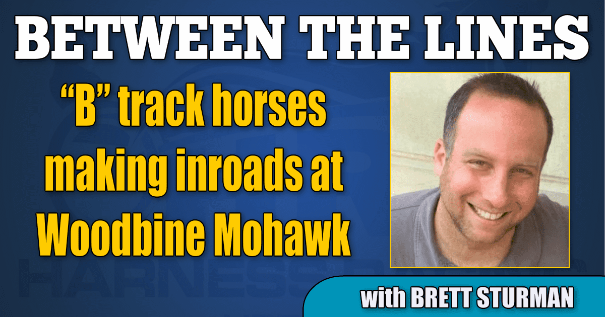 “B” track horses making inroads at Woodbine Mohawk – Harness Racing Update