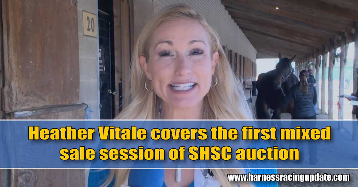 Heather Vitale covers the first mixed sale session – Harness Racing Update