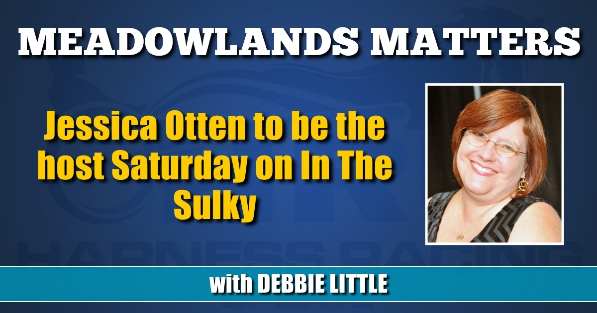 Jessica Otten to be the host Saturday on In The Sulky - Harness Racing ...