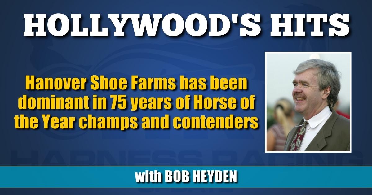 Hanover Shoe Farms has been dominant in 75 years of Horse of the Year ...