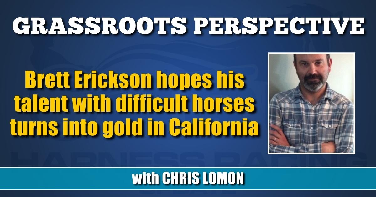 Brett Erickson hopes his talent with difficult horses turns into gold ...