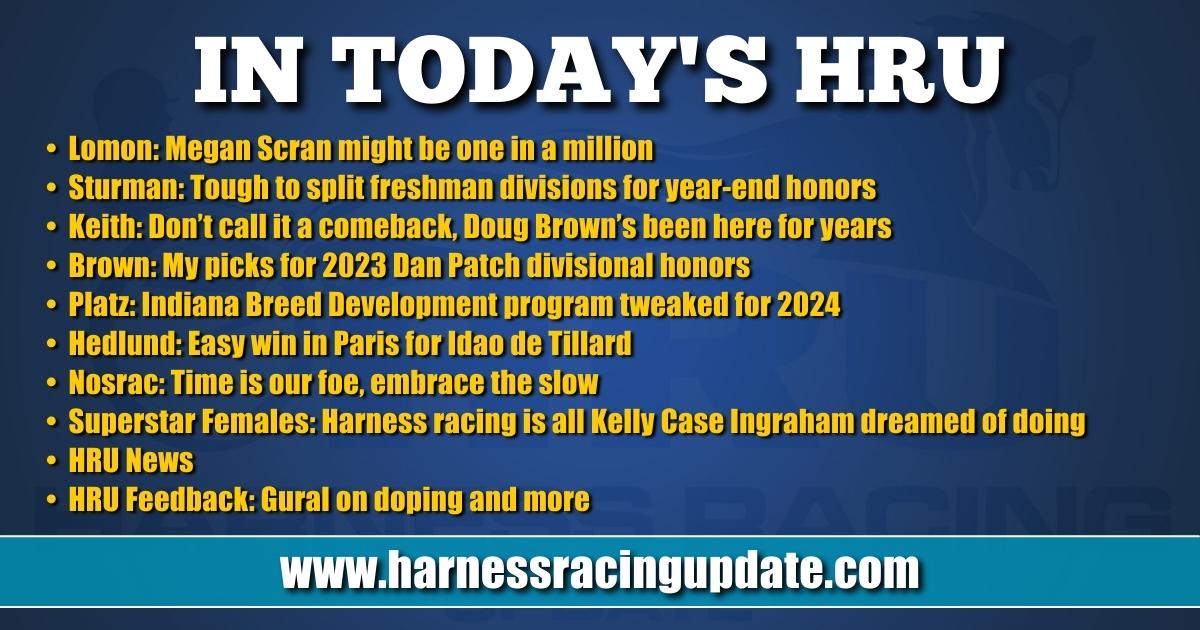 In Today's HRU (2023-12-03) - Harness Racing Update