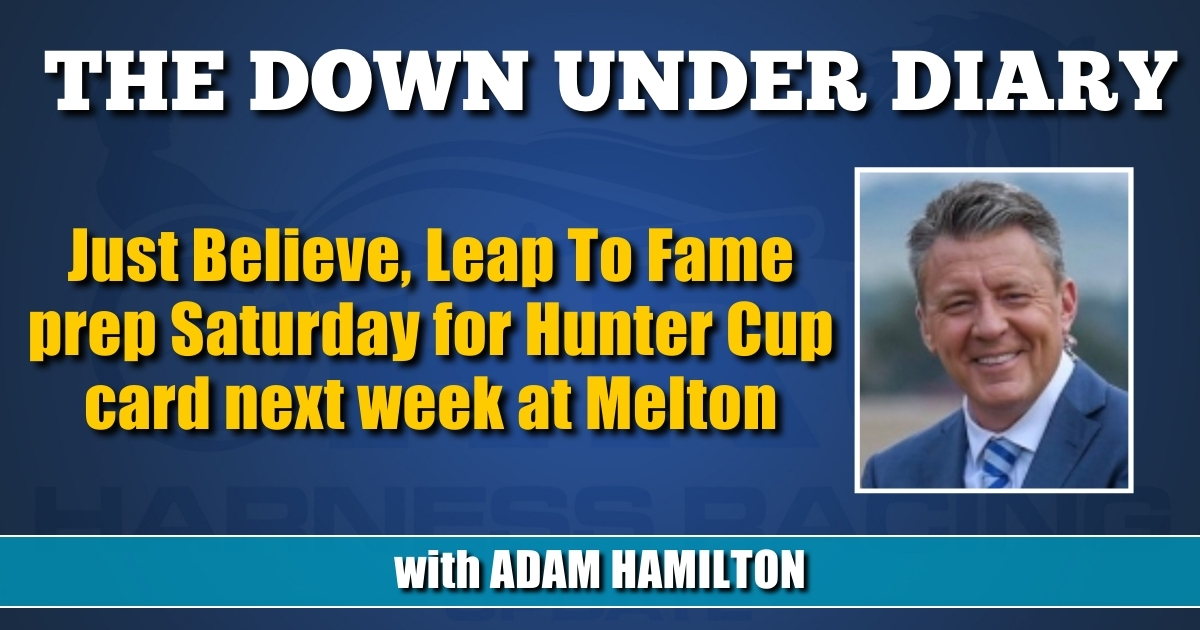 Just Believe, Leap To Fame prep Saturday for Hunter Cup card next week ...