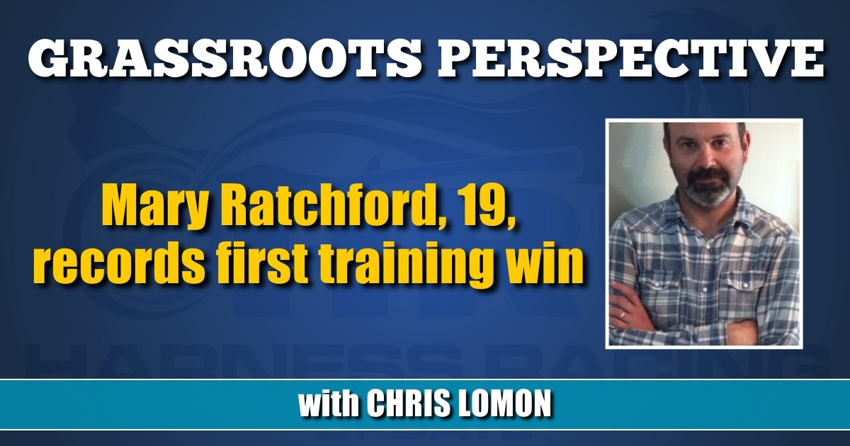 Mary Ratchford, 19, records first training win - Harness Racing Update