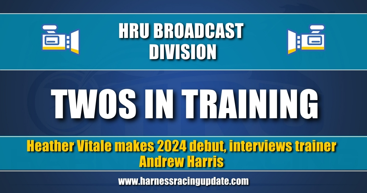 Heather Vitale makes 2024 debut, interviews trainer Andrew Harris ...