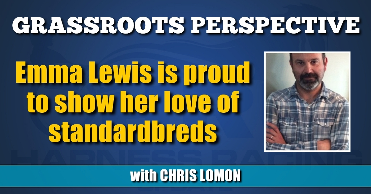 Emma Lewis is proud to show her love of standardbreds - Harness Racing ...