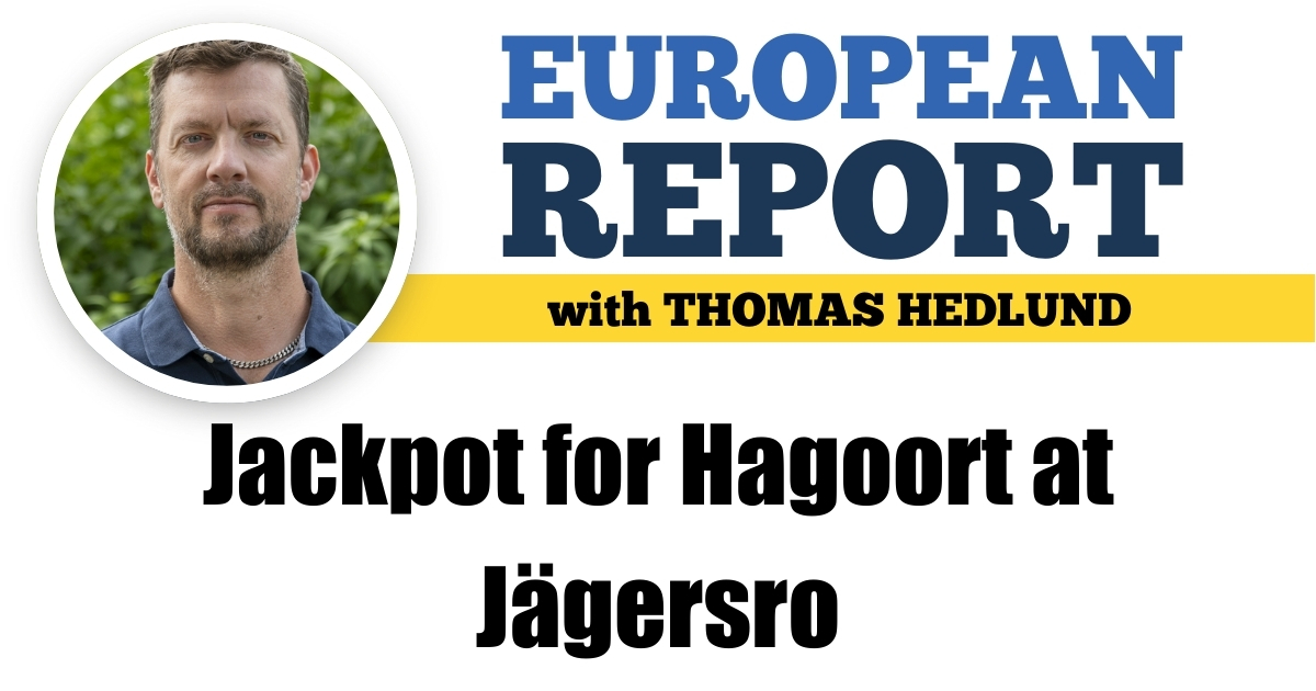 Jackpot for Hagoort at Jägersro - Harness Racing Update