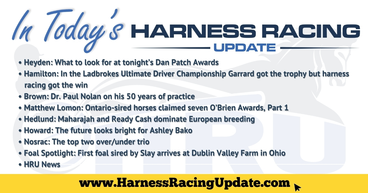 In Today's HRU (2025-02-23) - Harness Racing Update