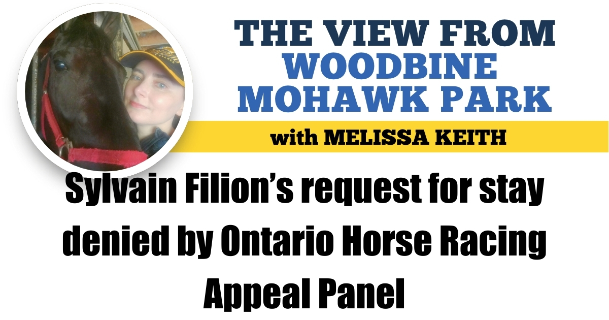 Sylvain Filion’s request for stay denied by Ontario Horse Racing Appeal ...