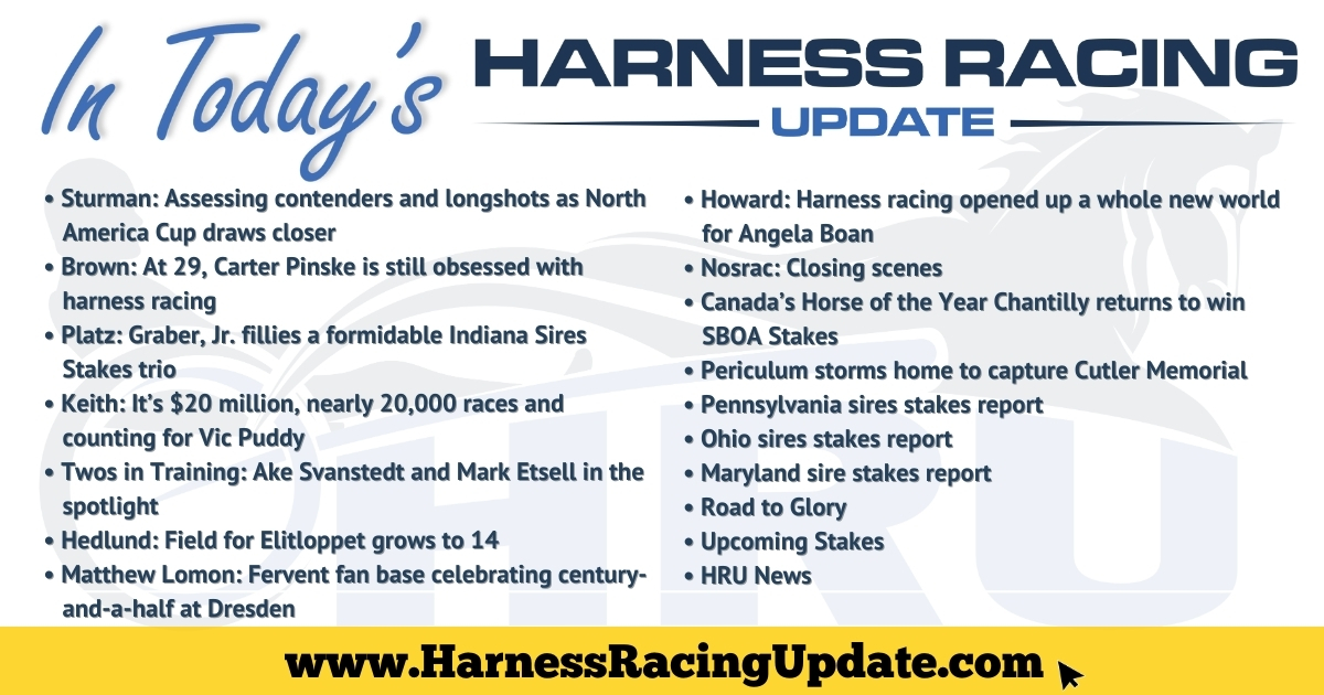 In Today's HRU (2025-05-18) - Harness Racing Update