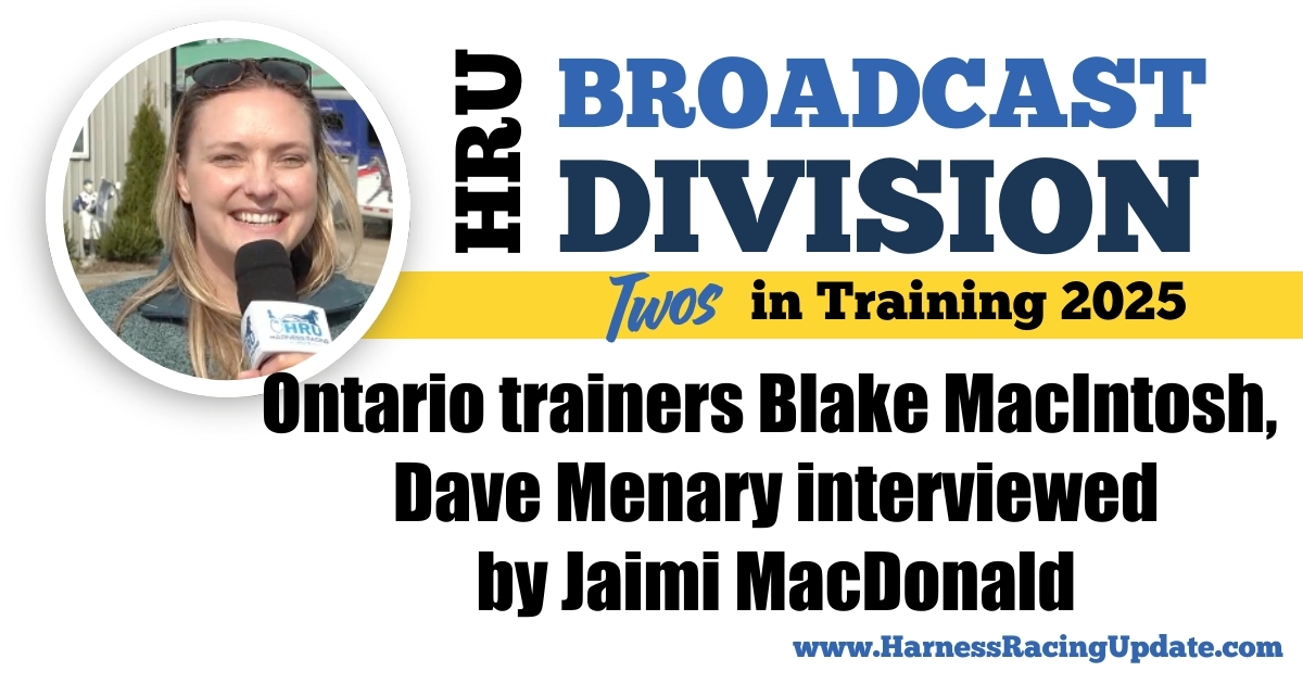 Ontario trainers Blake MacIntosh, Dave Menary interviewed by Jaimi ...