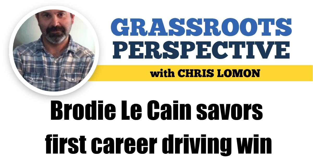 Brodie Le Cain savors first career driving win - Harness Racing Update