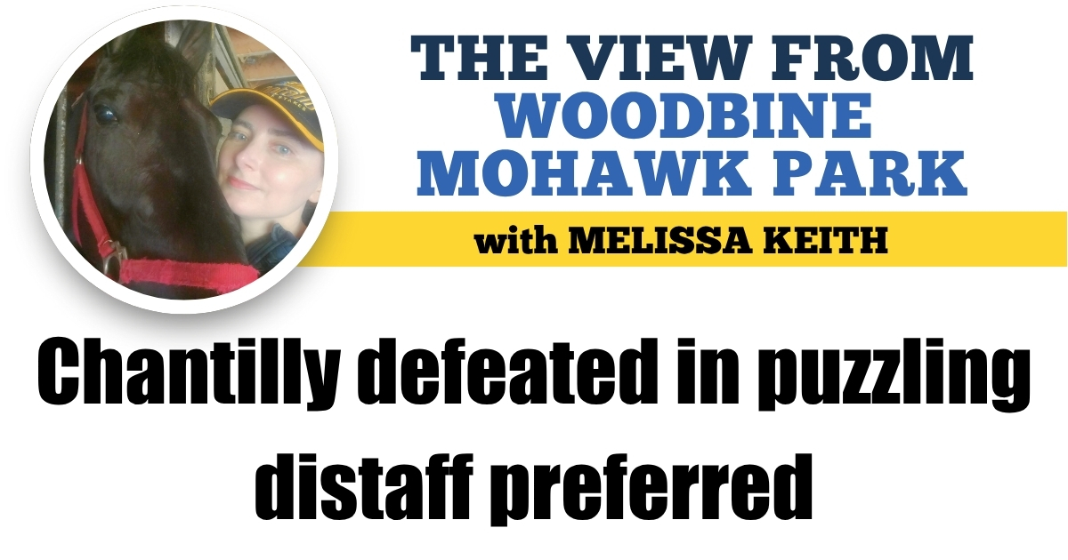 Chantilly defeated in puzzling distaff preferred - Harness Racing Update